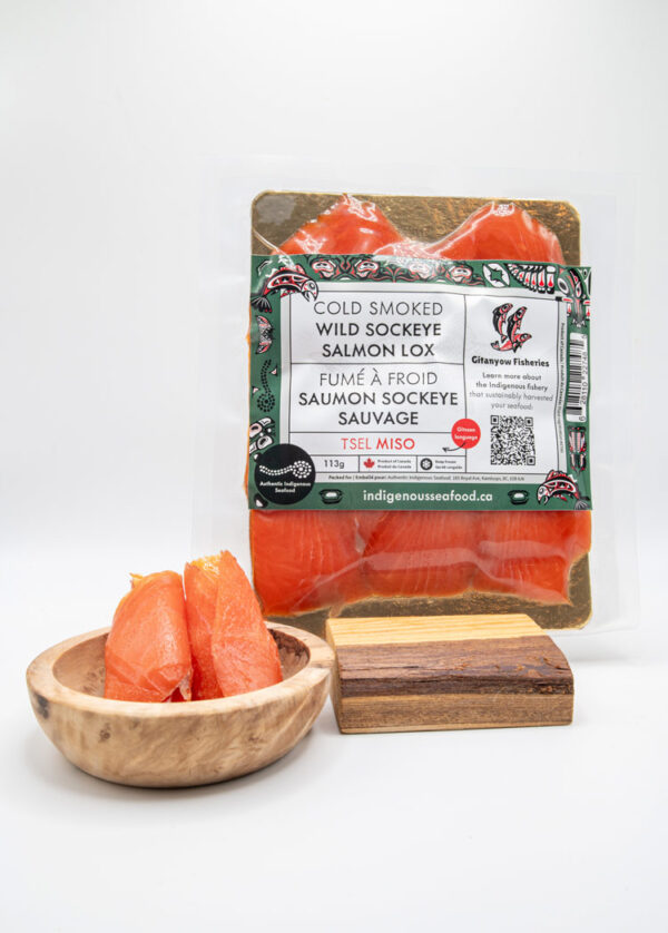 Wild Sockeye Cold Smoked Lox - Authentic Indigenous Seafood